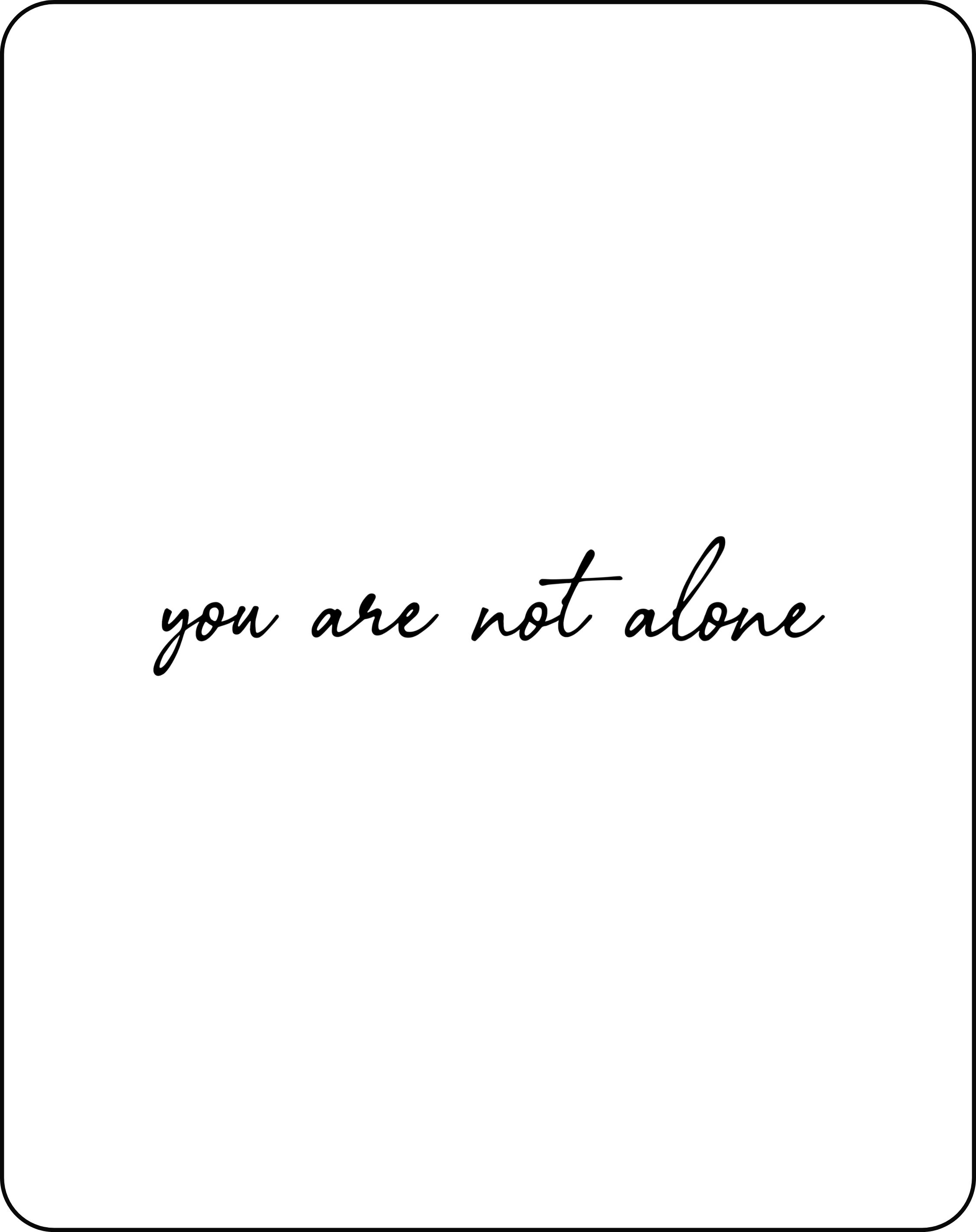 You're not alone Tattoo | You're not alone Temporary Tattoo – INKHUB