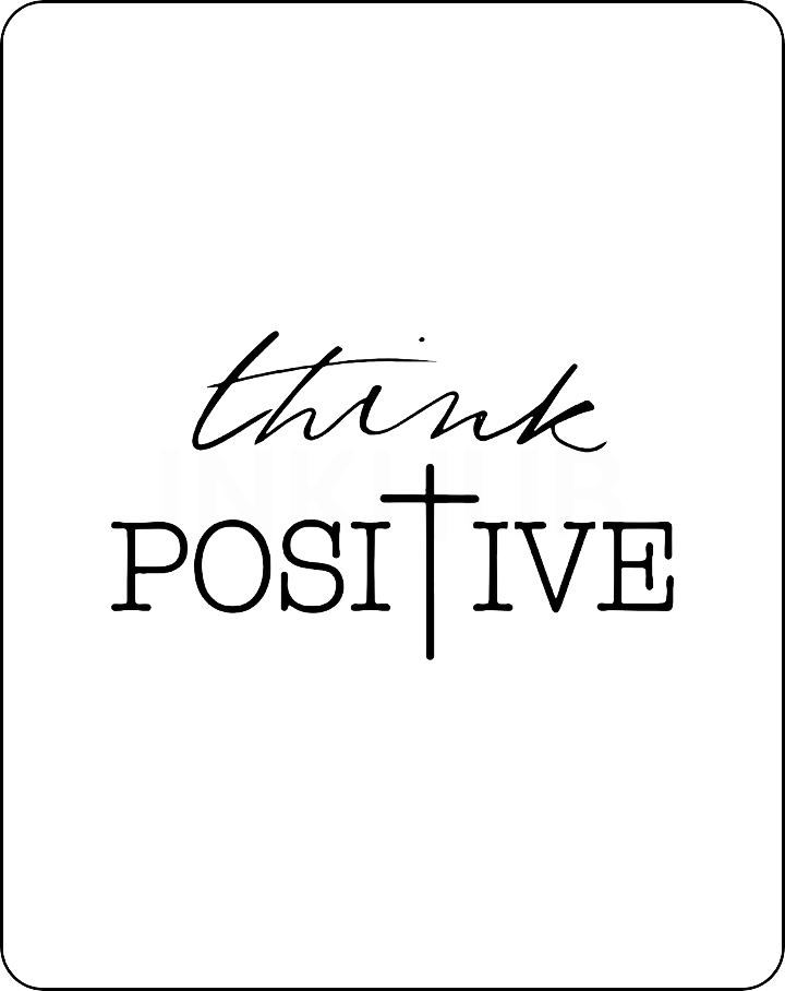 Think Positive Tattoo | Think Positive Temporary Tattoo – INKHUB
